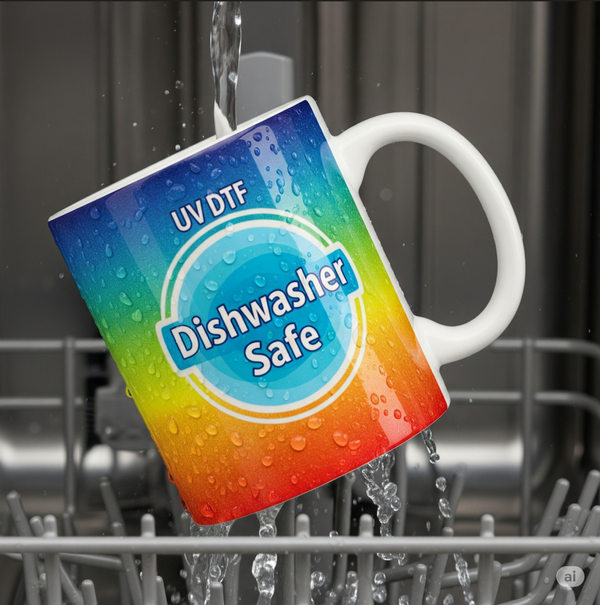 Is UV DTF Dishwasher Safe? Durability & Care Guide