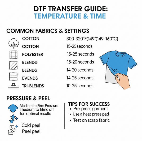 DTF Transfer Temp And Time – Perfect Heat Settings